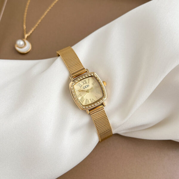 Vintage Style Golden Square Stainless Steel Watch – ChicFaith-Your Chic ...