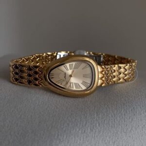 Classic Gold Snake Head Shape Bracelet Watch – ChicFaith-Your Chic ...