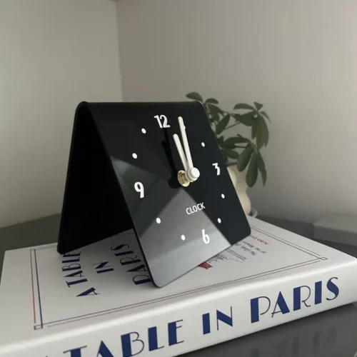 Modern Minimalist Black Square Desk Clock – ChicFaith-Your Chic Fashion ...